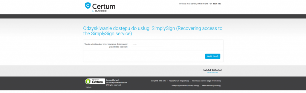 🥇 Activation Certum Code Signing SimplySign - SSLPOINT