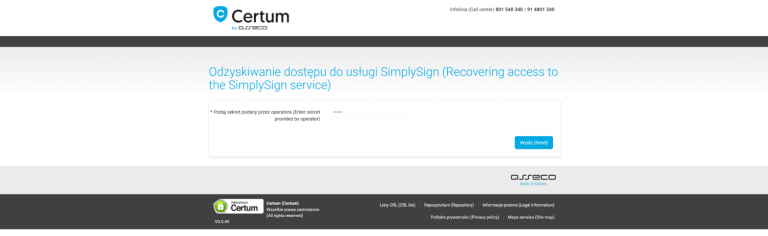 🥇 Activation Certum Code Signing SimplySign - SSLPOINT